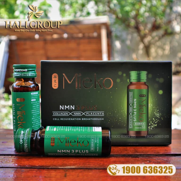 Nước Uống NMN 3 Plus Mieko Nhật Bản Hộp 10 Chai x 50ml